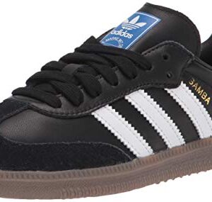 adidas Originals Men's Samba OG Sneaker Black/White/Gum 5.5