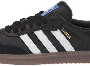 adidas Originals Men's Samba OG Sneaker Black/White/Gum 5.5