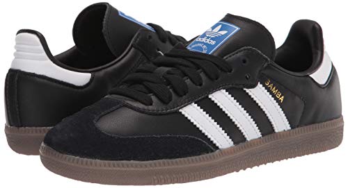 adidas Originals Men's Samba OG Sneaker Black/White/Gum 5.5