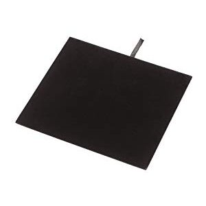 SSWBasics Small Rectangular Black Velvet Jewelry Pad/Tray Liners - 7 3/4" L x 6 3/4" W - Set of 3