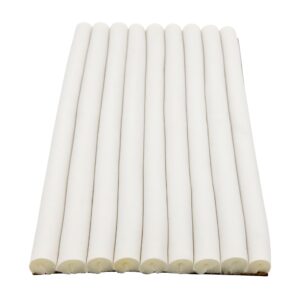 Large Continuous Slot White Faux Leather Ring Insert - 14 1/8" L x 7 5/8" W x 3/4" H - Holds up to 100 Rings