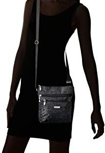 Baggallini womens Pocket With Rfid Crossbody Bags, Midnight Blossom, One Size US