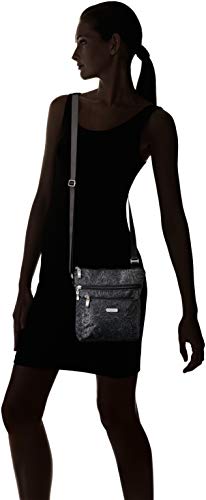 Baggallini womens Pocket With Rfid Crossbody Bags, Midnight Blossom, One Size US