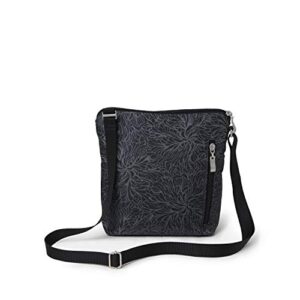 Baggallini womens Pocket With Rfid Crossbody Bags, Midnight Blossom, One Size US