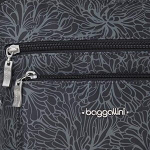 Baggallini womens Pocket With Rfid Crossbody Bags, Midnight Blossom, One Size US