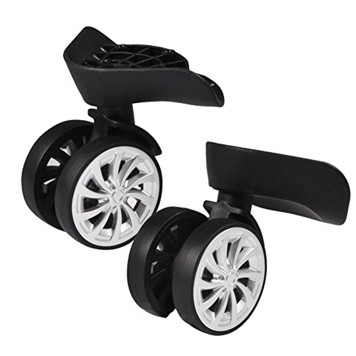 360 Swivel Wheel Replacement Luggage Travel Suitcase Wheels Plastic, Suitcase Wheel Repair Replace Luggage Wheels, 3.5x2.75x2.2in