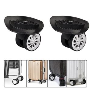 360 Swivel Wheel Replacement Luggage Travel Suitcase Wheels Plastic, Suitcase Wheel Repair Replace Luggage Wheels, 3.5x2.75x2.2in