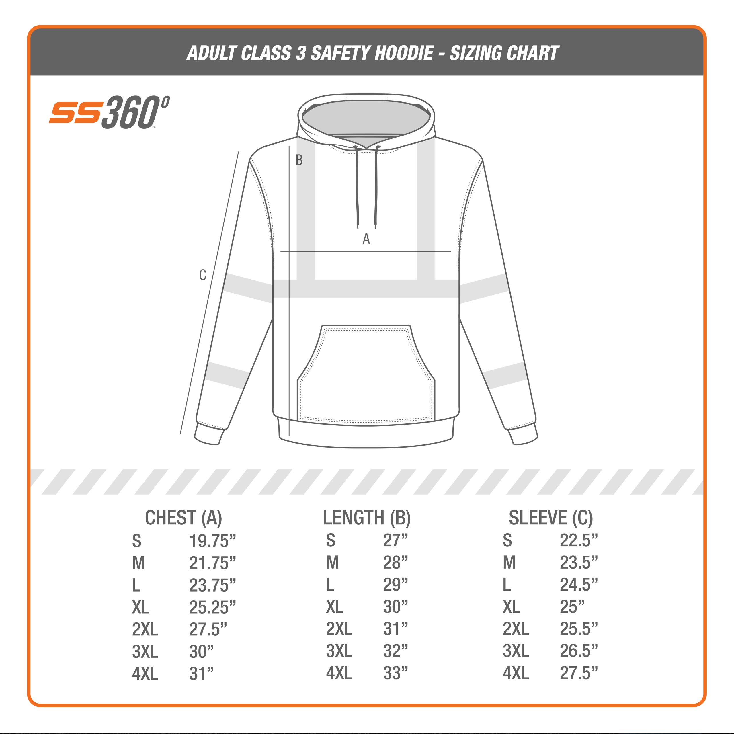 SafetyShirtz SS360 American Grit Hoodie ANSI Class 3 Yellow