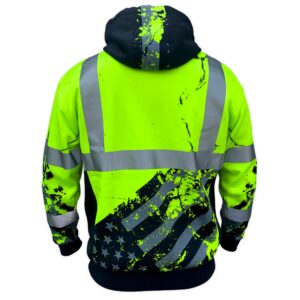 SafetyShirtz SS360 American Grit Hoodie ANSI Class 3 Yellow