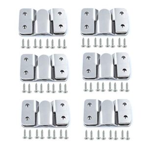 hoowen metal sectional sofa interlocking furniture connector bracket mural paintings hooks with screws, pack of 12