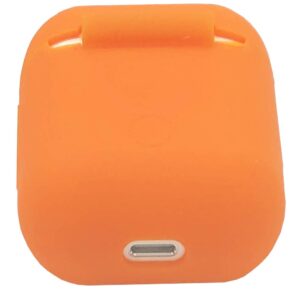 HappyCover Compatible for Airpods Case 2 & 1, Protective Silicone Cover Skin for Airpods Charging Case (Vibrant Orange)