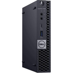 dell optiplex 7060 micro tower business desktop computer (intel core i5-8500t 6 core, 8gb, 256gb pcie m.2 nvme ssd, wifi) windows 10 pro (renewed)