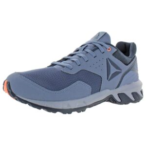 reebok women's ridgerider trail 4.0 walking shoe, denim/indigo/navy/sunglow, 8.5 m us