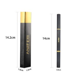 ANIFER Eyebrow Pencil Gray Waterproof Smooth Natural Vegan Cruelty Free (Gray #5)