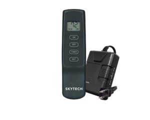 skytech sky-1420t/lcd-a fireplace remote, black