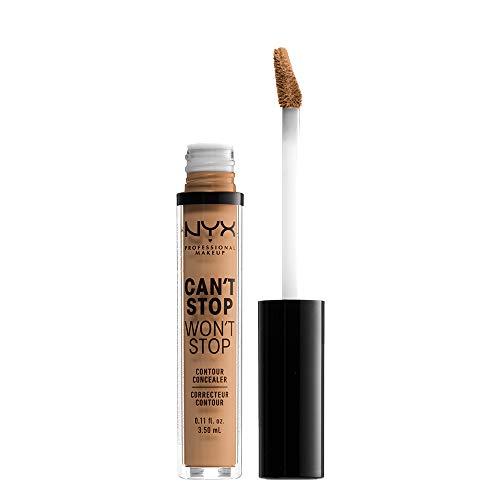 NYX PROFESSIONAL MAKEUP Can't Stop Won't Stop Contour Concealer, 24h Full Coverage Matte Finish - Neutral Buff