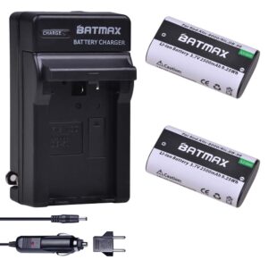 batmax 2pcs 2500mah klic-8000 klic8000 db50 battery + charger kits for kodak easyshare zx1 zxd z612 z712 z812 z1085 z1015 z1012 z1485 z8612 is