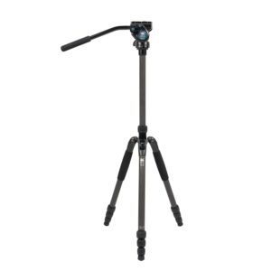 sirui t04s series carbon fiber tripod with va-5 compact fluid video head (t-024sk+va-5)