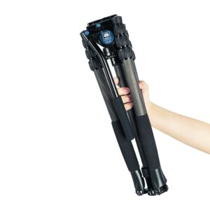 SIRUI T04S Series Carbon Fiber Tripod with VA-5 Compact Fluid Video Head (T-024SK+VA-5)