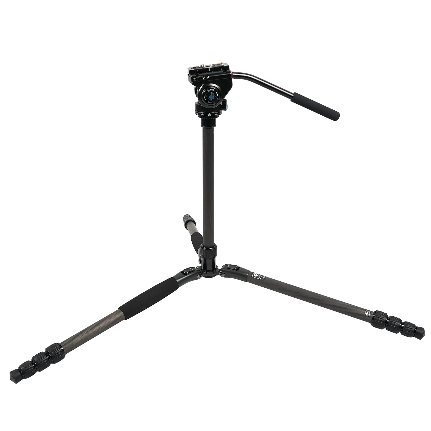 SIRUI T04S Series Carbon Fiber Tripod with VA-5 Compact Fluid Video Head (T-024SK+VA-5)