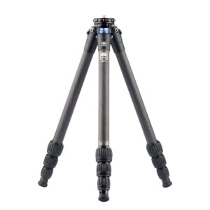 sirui am-254 carbon fiber camera tripod, 47" lightweight compact travel tripod, 4-section legs, twist locks, steel spikes, loads up to 26.5lbs/12kg