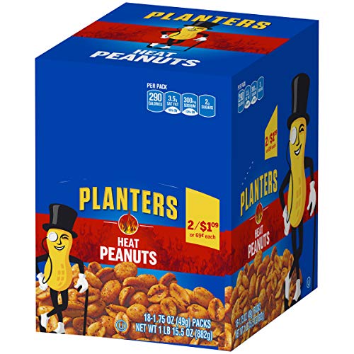 Planters Heat Peanuts, 1.75 Ounce (Pack of 18)