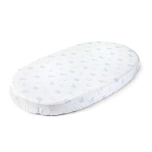 stokke sleepi fitted sheet by pehr, elephant - soft sheets for stokke sleepi mini & crib/bed - available in playful patterns - 100% cotton