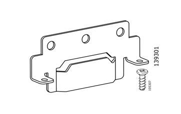 Spare Hardware Parts Bed Frame Mounting Plate (Replacement for IKEA Part #139301 + 105307)