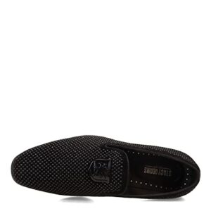 STACY ADAMS mens Swagger Studded Slip on Loafer, Black, 12 US