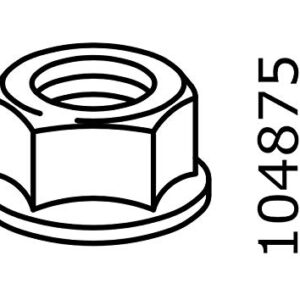 Spare Hardware Parts HEMNES Bed Frame Nut (Replacement for IKEA Part #104875) (Pack of 4)