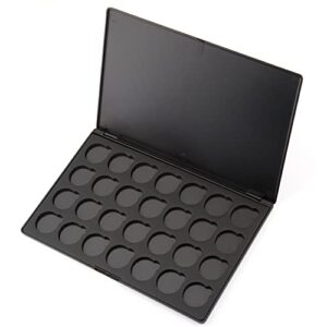 Allwon Empty Magnetic Eyeshadow Makeup Palette with 28Pcs 26mm Round Metal Pans