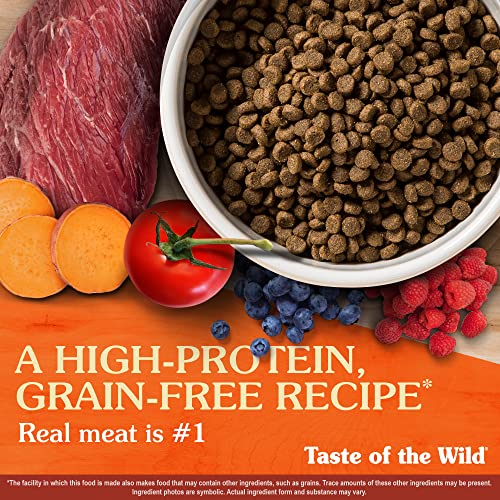 Taste of the Wild High Prairie Grain-Free Dry Dog Food with Roasted Bison and Venison for Puppies 28lb