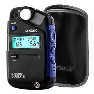 sekonic l-308x-u flashmate light meter (401-305) with deluxe case