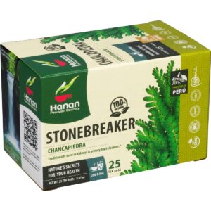 Chanca Piedra Tea “Stone Breaker” 25 Teabags of Dried Chancapiedra Leaves Wild-Grown in Peru