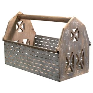 twisted rustics olive bucket barn wooden basket