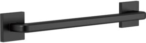 delta faucet 41918-bl modern angular concealed screw ada-compliant decorative grab bar, 18 in x 1-1/4 in, flat black