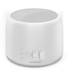 White Noise Machine, Conor High Fidelity Sound Machine for Sleeping, Baby, Office Privacy - with 24 Unique Fan & White Noise Sounds, Sleep Timer, 2 USB Charge Port