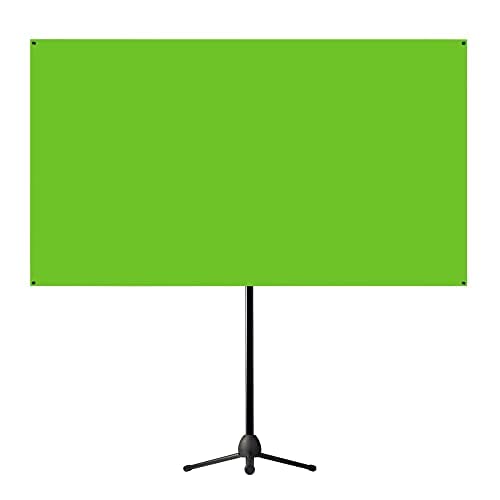 Valera Explorer Green Screen with Stand - Portable Chroma Key Panel, 1000 Free Backgrounds Included, Wrinkle Resistant Green Fabric Backdrop, Tripod & Wall Mount, Carry Case, Portrait & Wide Landscape