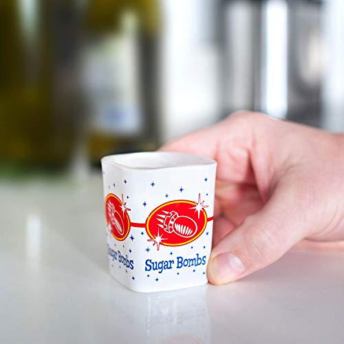 Fallout Sugar Bombs Breakfast Cereal Square Shot Glass | 2 Ounce Shot Glass