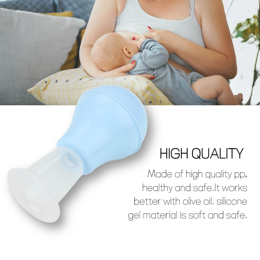 Nipple Corrector,Women Silicone Nipple Enlargement Suction Enlarger Sucker Corrector for Breastfeeding Inverted Flat Nipples Aspirator Puller Health Care(Blue)