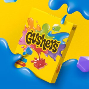 Gushers Fruit Flavored Snacks, Strawberry Splash and Tropical, 12 ct