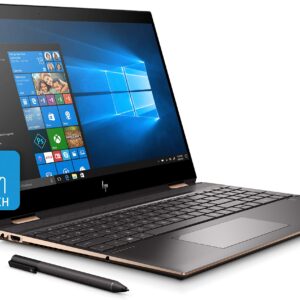 HP Spectre x360 2-in-1 Laptop, 15.6" 4K UHD Touchscreen, Intel Core i7-8565U Processor up to 4.6GHz, 16GB RAM. 256GB SSD, Backlit Keyboard, Wireless-AC, Windows 10 Home (15.6 Inch, Dark Ash Silver)