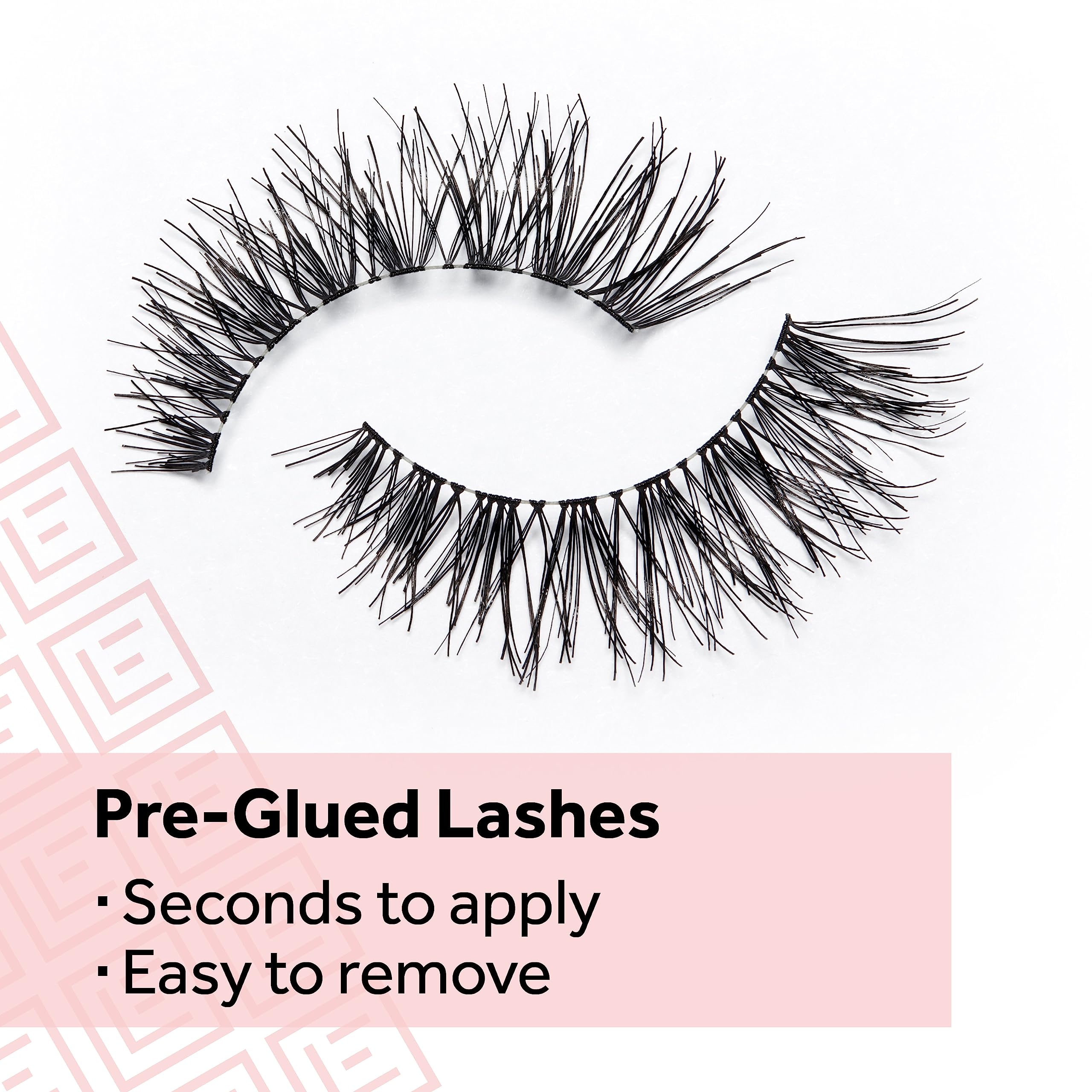 Eylure Pre-Glued Wispy Light Texture No. 117 Eyelashes, 1 Pair