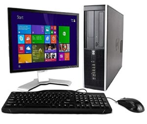 hp desktop computer package with 19in monitor(brands may vary) (core i5 upto 3.4ghz,4gb,250gb,wifi,vga,dp,dvd,windows 10-multi language-english/spanish/french) (ci5)(renewed)