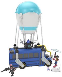 fortnite battle royale collection battle bus & 2 exclusive figures: funk ops & burnout