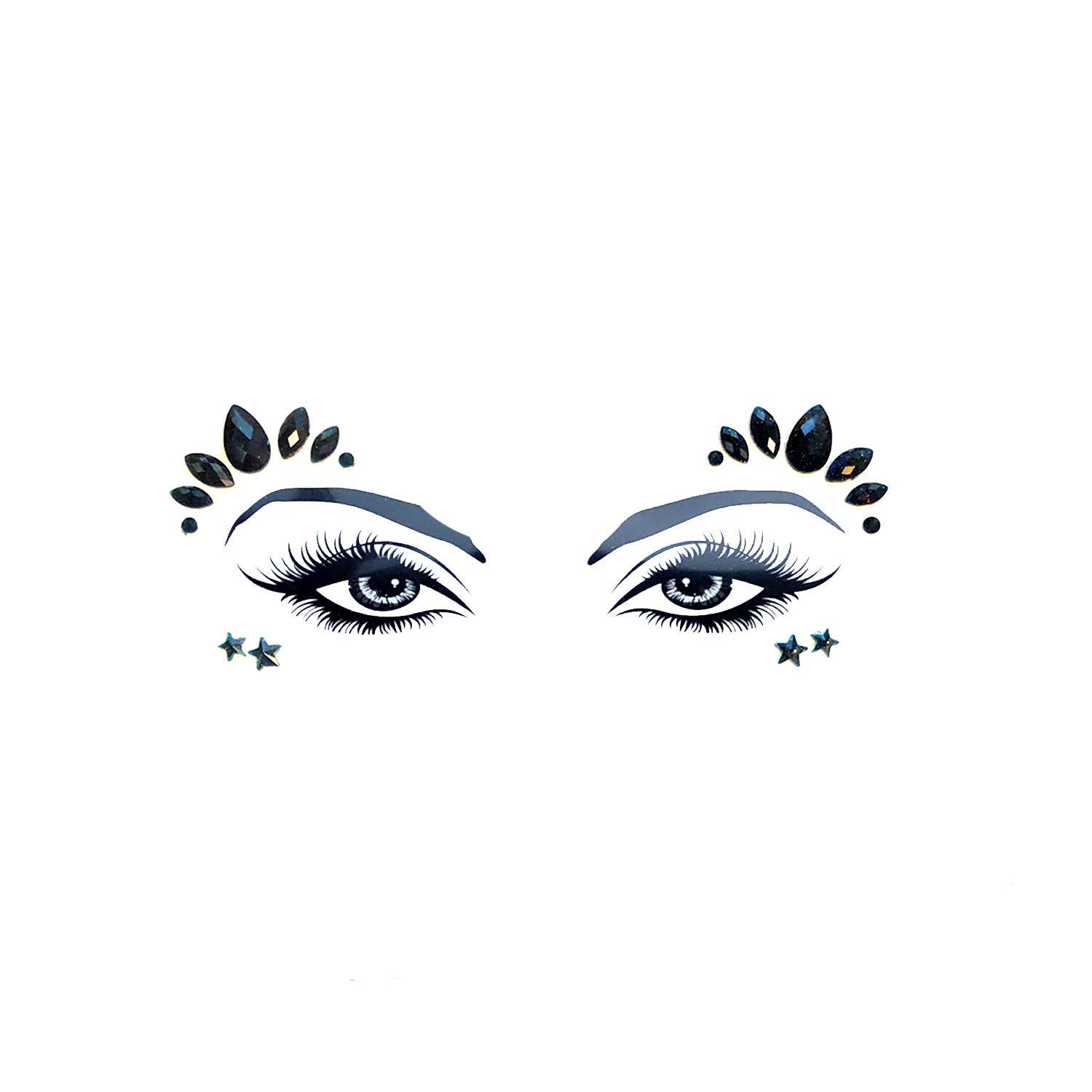 Neva Nude Black Magic Pixie Crystal in Your Face Edition Face Sticker