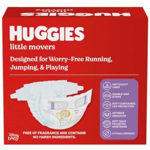 Huggies Size 3 Diapers, Little Movers Baby Diapers, Size 3 (16-28 lbs), 25 Count