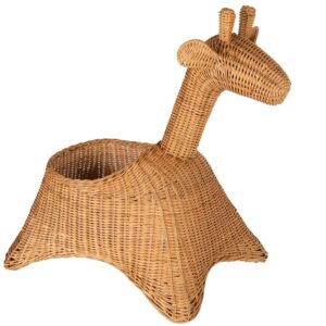 KOUBOO Wicker Giraffe, Naural Color Storage Basket, Brown