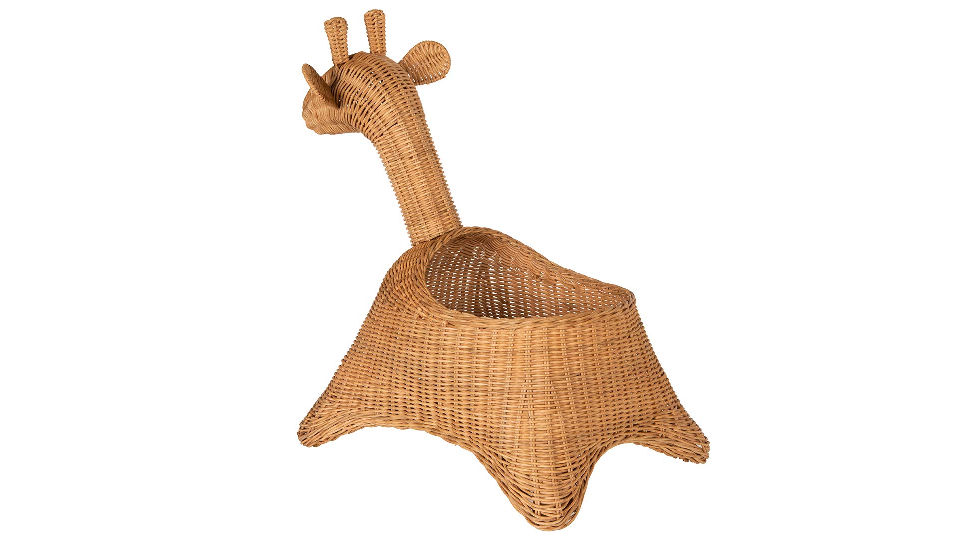 KOUBOO Wicker Giraffe, Naural Color Storage Basket, Brown