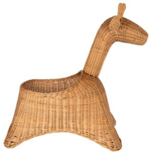 KOUBOO Wicker Giraffe, Naural Color Storage Basket, Brown